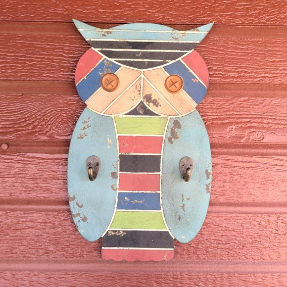 Aaron Brothers | Wall Decor | Aaron Brothers 9x5 Owl With Hooks Wall ...